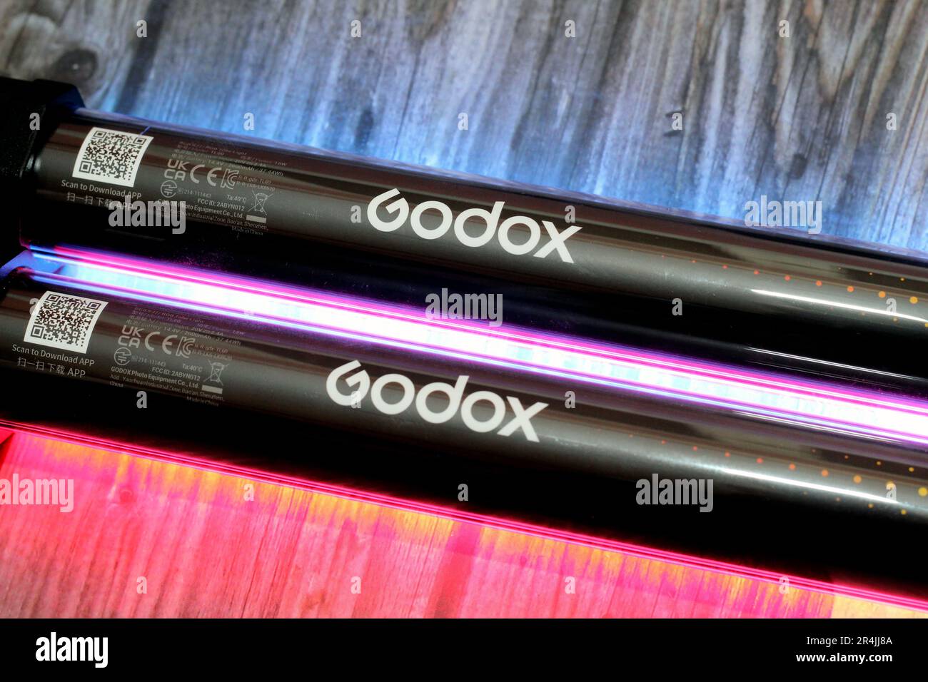 Cairo, Egypt, May 18 2023: The Godox TL60 RGB light for filmmaking ...