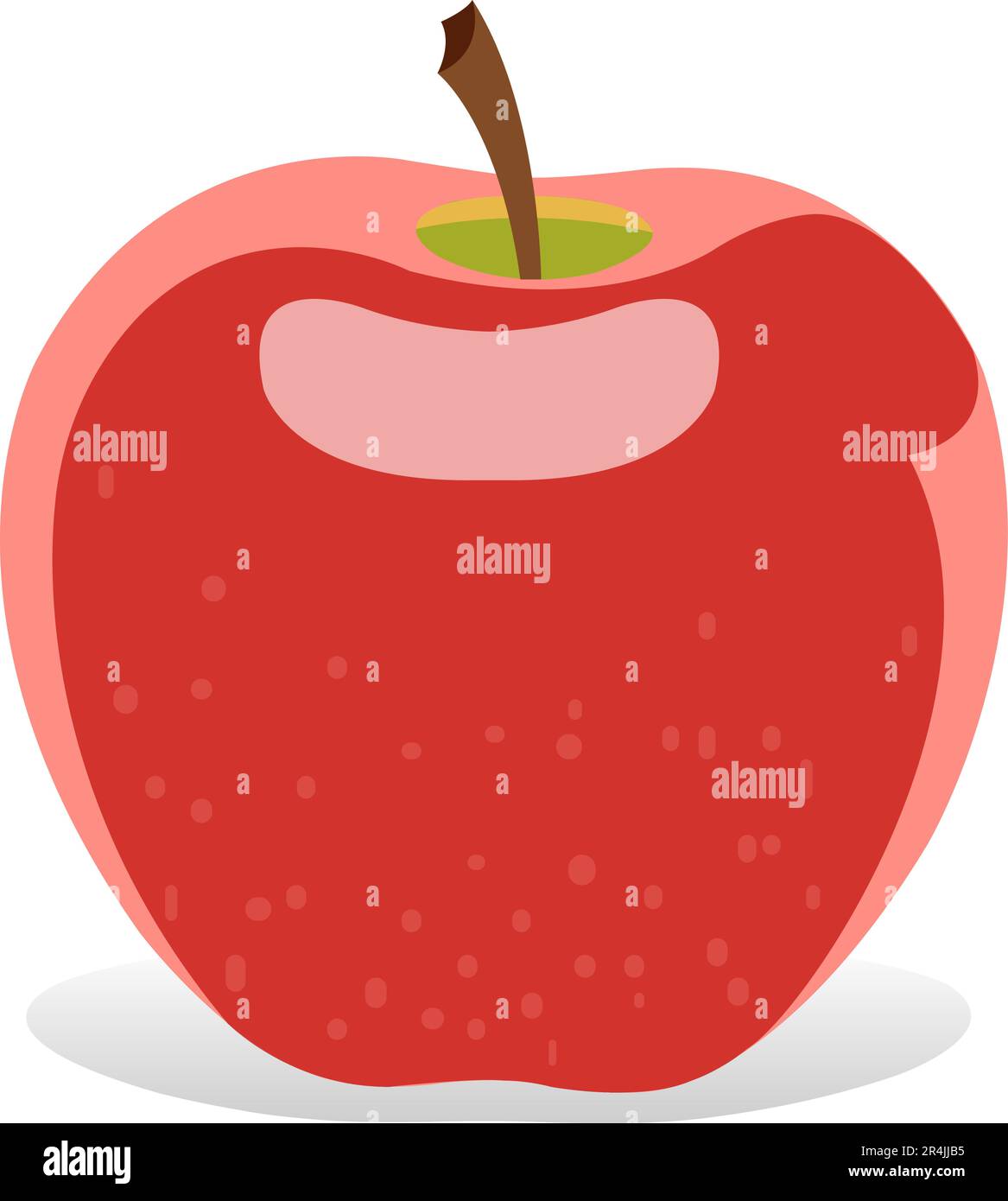 Healthy and nutritional fruits red apple Vector Illustration Stock ...