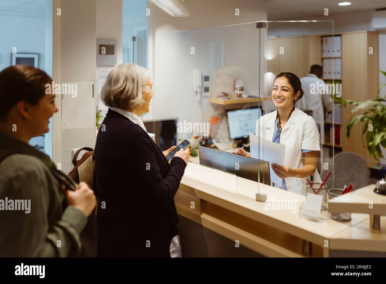 Indian receptionist hi-res stock photography and images - Alamy