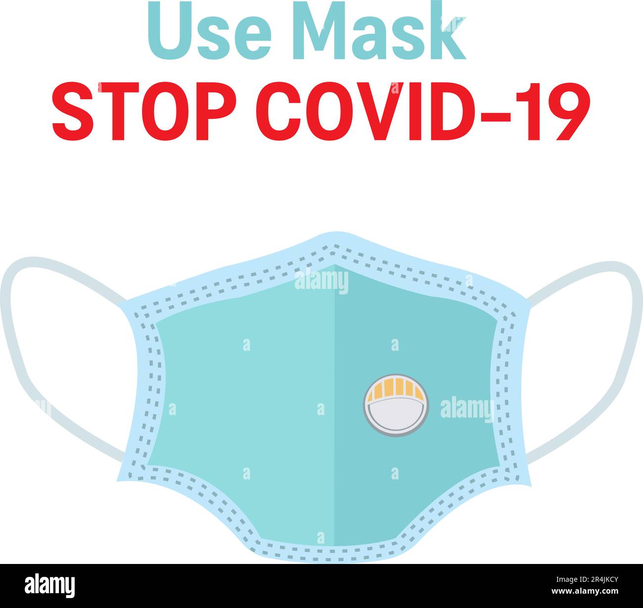 Surgical Face Masks Stop coronavirus vector illustration design. Use ...
