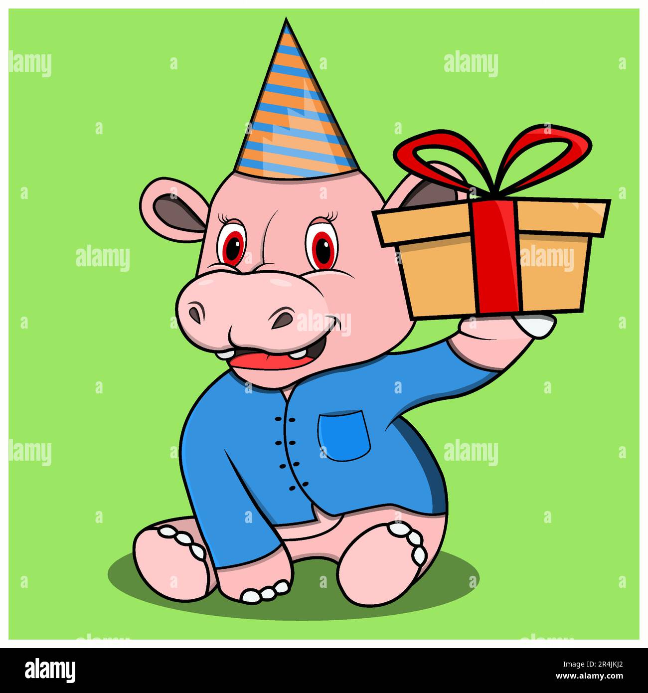 Hippo sit Stock Vector Images - Alamy