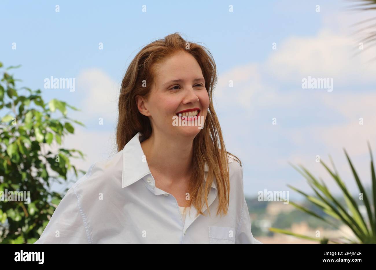 Cannes, France, 22nd May, 2023. Director Justine Triet at the photo ...