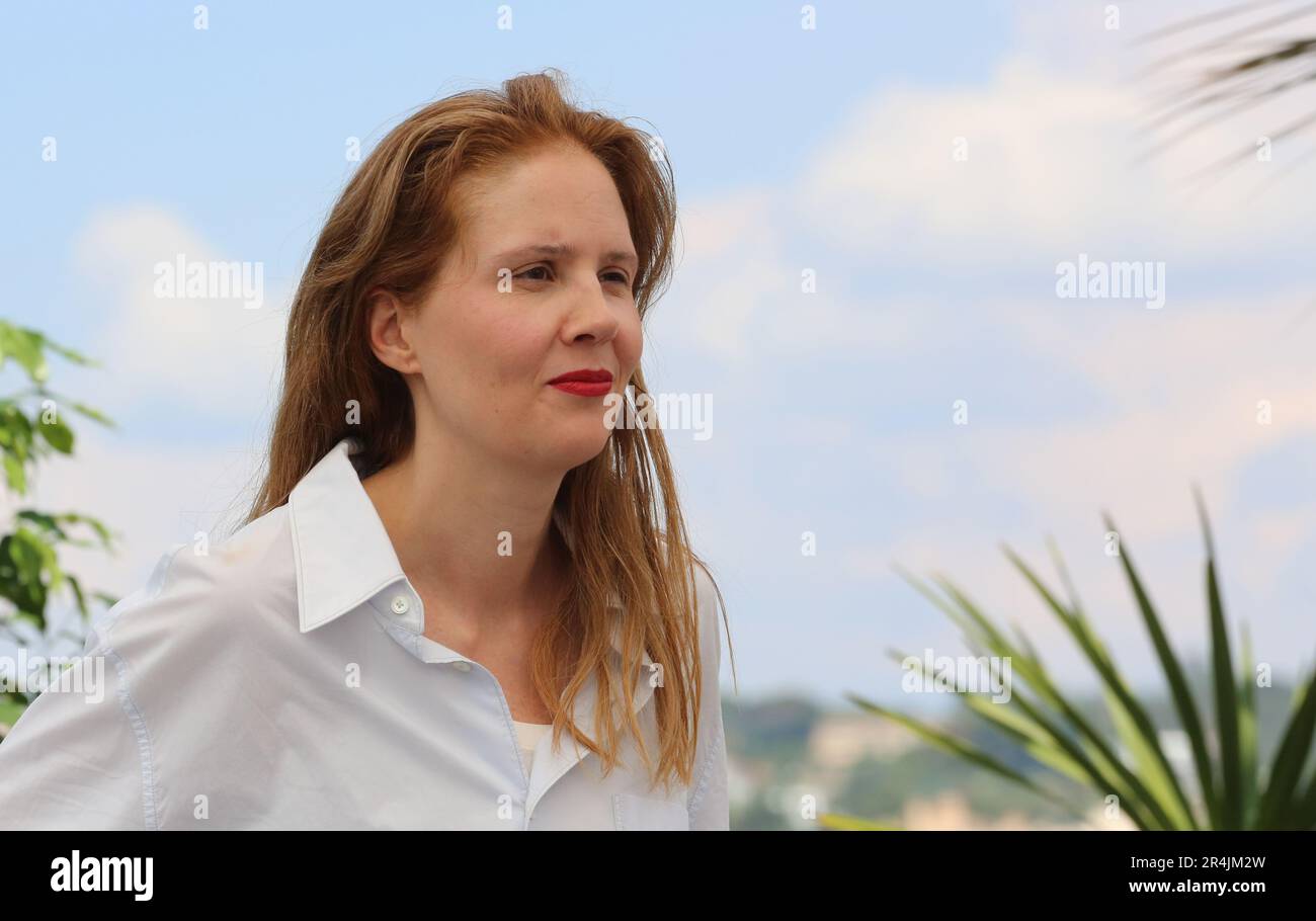 Cannes, France, 22nd May, 2023. Director Justine Triet at the photo ...