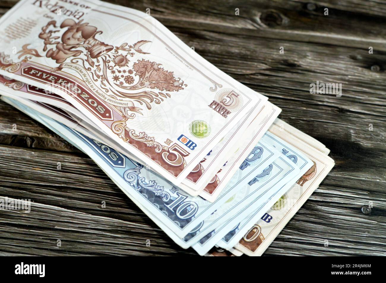 Cairo, Egypt, May 26 2023: KidZos money, currency of KidZania, a ...