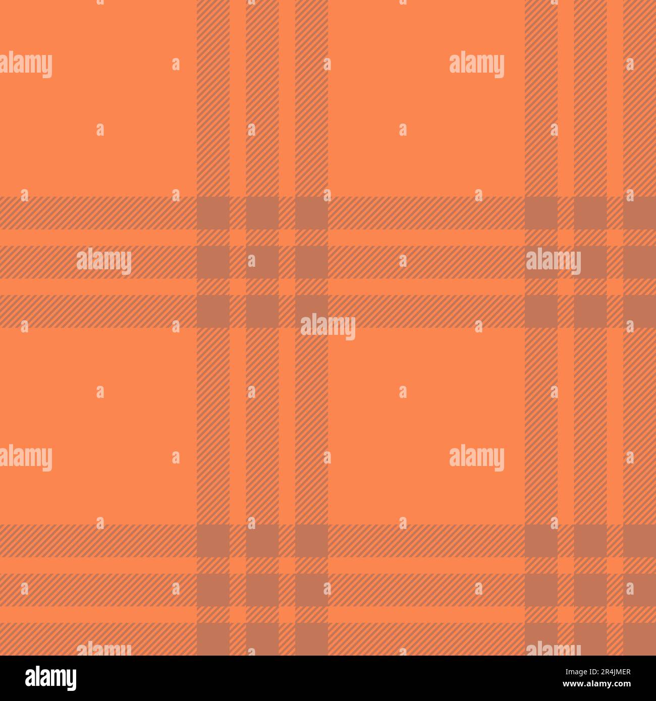Plaid seamless pattern in orange. Check fabric texture. Vector textile ...