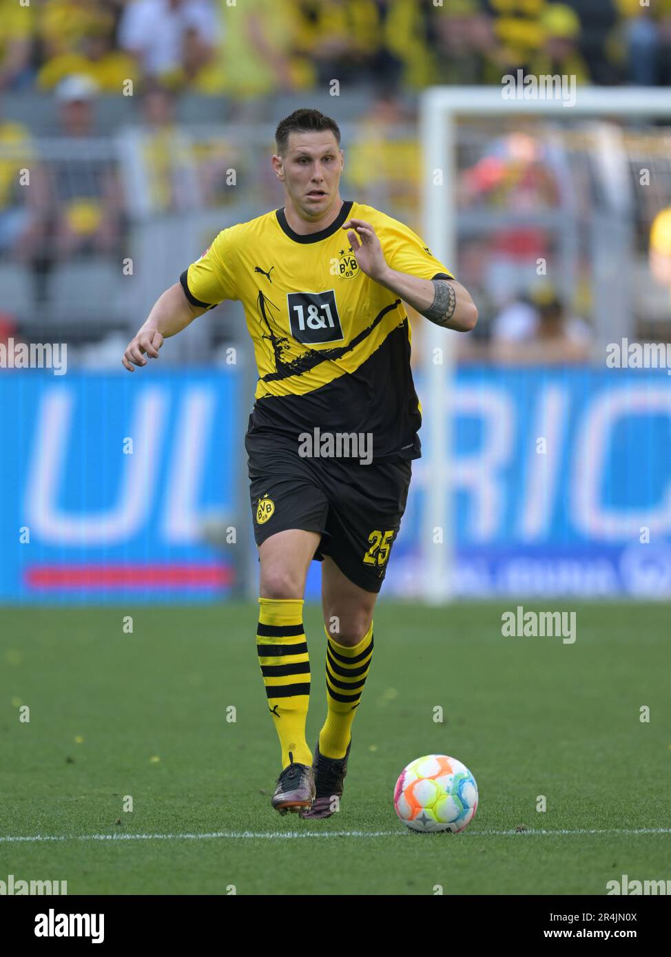 DORTMUND - Niklas Sule of Borussia Dortmund during the Bundesliga match ...