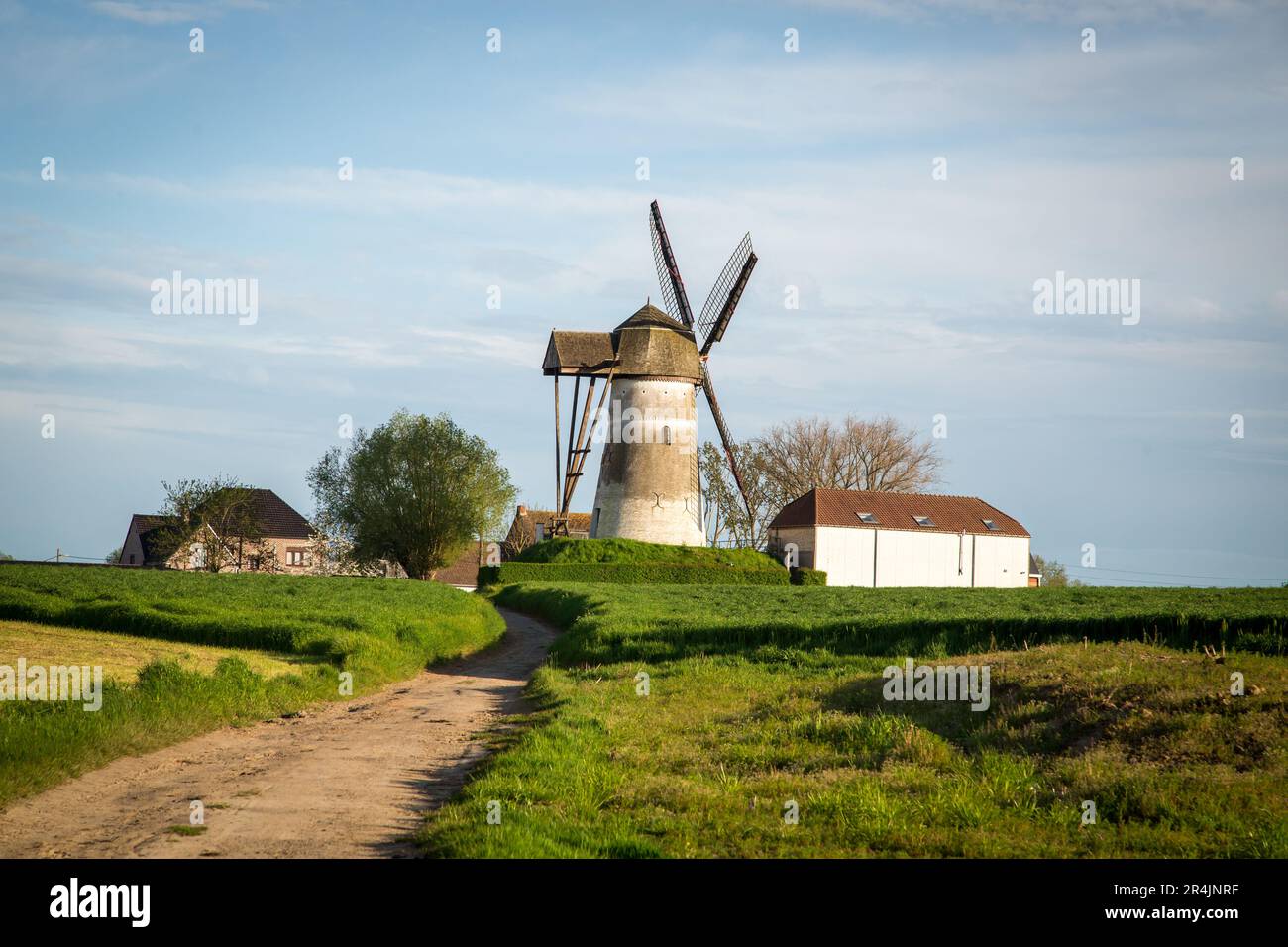 Windmill in Ninove, Denderstreek, East Flanders, Belgium Stock Photo ...
