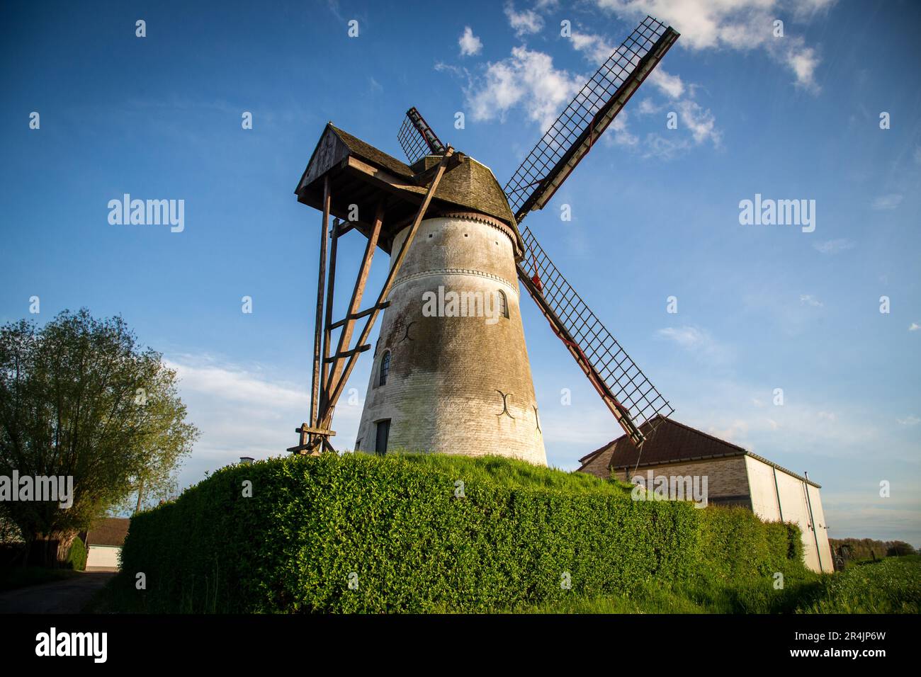Windmill in Ninove, Denderstreek, East Flanders, Belgium Stock Photo ...