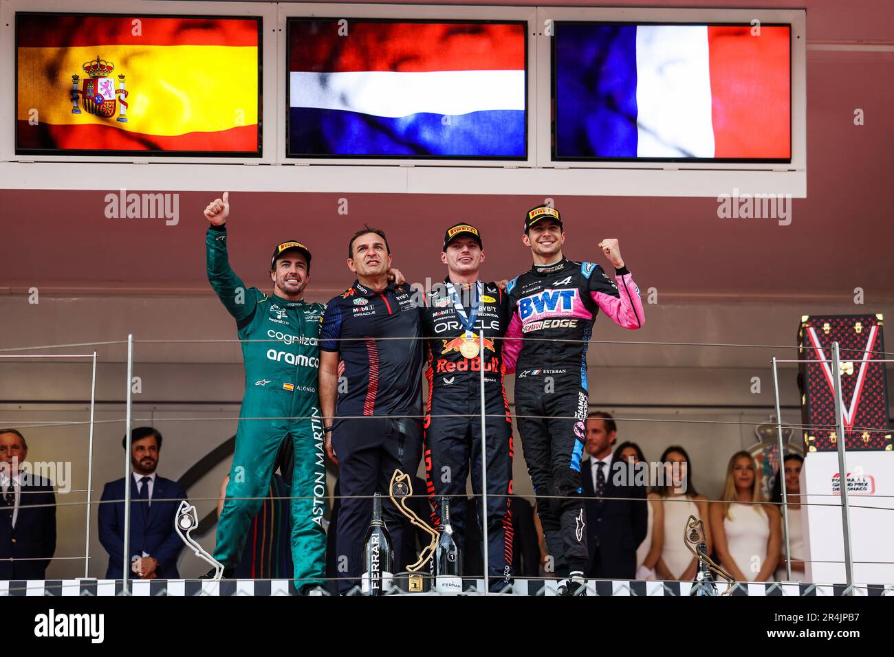 ALONSO Fernando (spa), Aston Martin F1 Team AMR23, WACHE Pierre ...