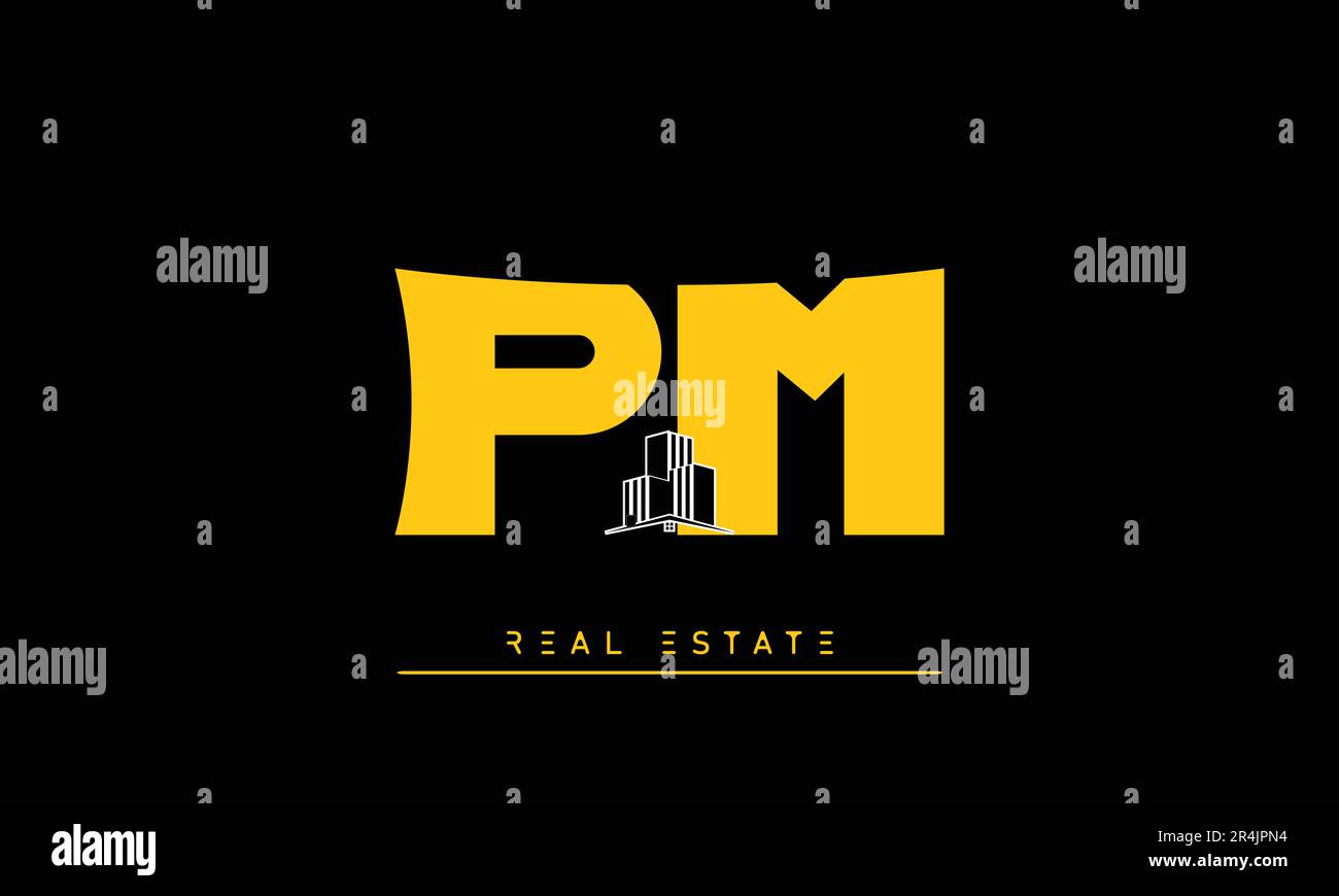 Pm real estate logo hi-res stock photography and images - Alamy