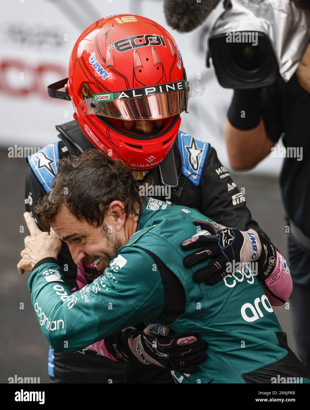 OCON Esteban (fra), Alpine F1 Team A523, and ALONSO Fernando (spa ...