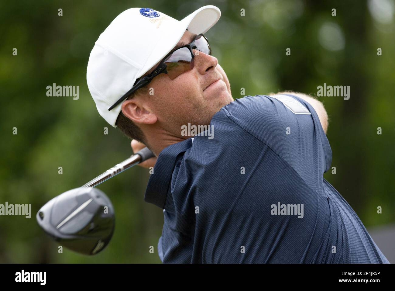 Alternate, Andy Ogletree of Crushers GC hits a tee shot during the ...
