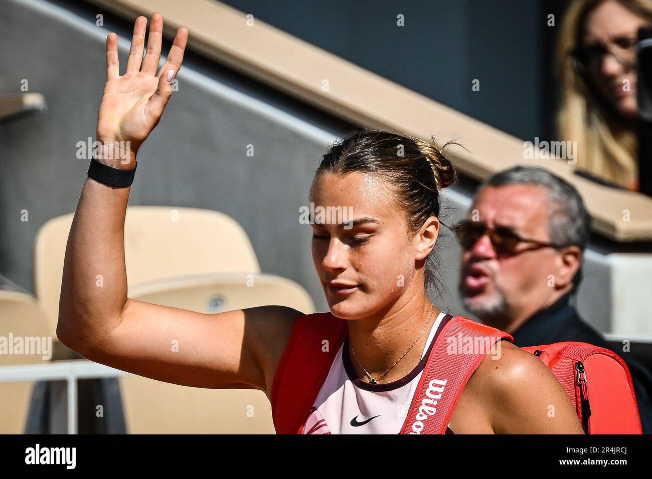Aryna SABALENKA of Belarus during the first day of Roland-Garros 2023 ...