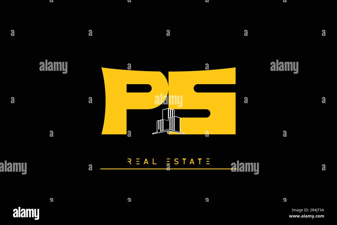 Ps real estate initials logo hi-res stock photography and images - Alamy
