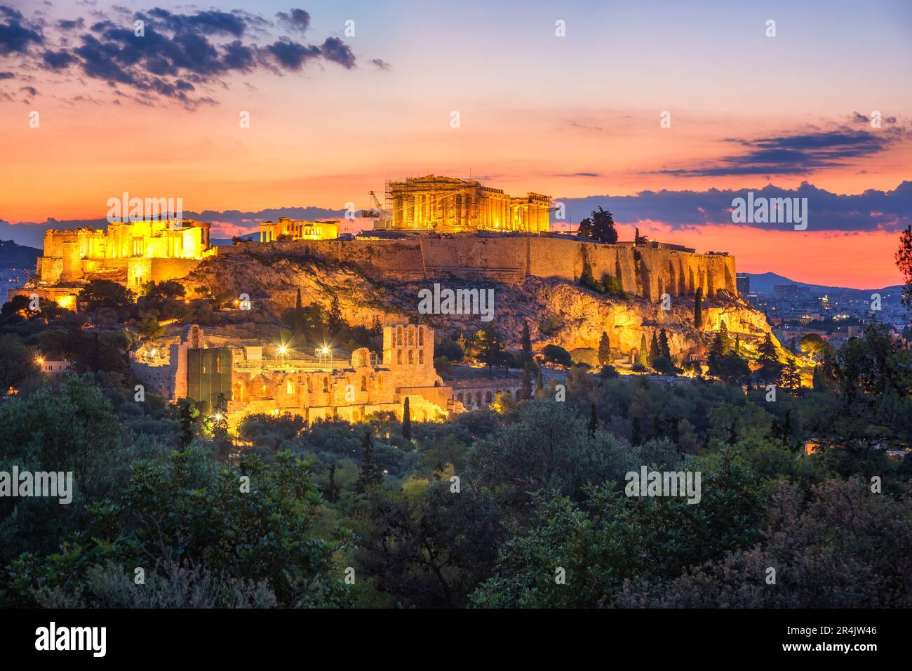 Parthenon, Acropolis of Athens at sunrise Stock Photo - Alamy