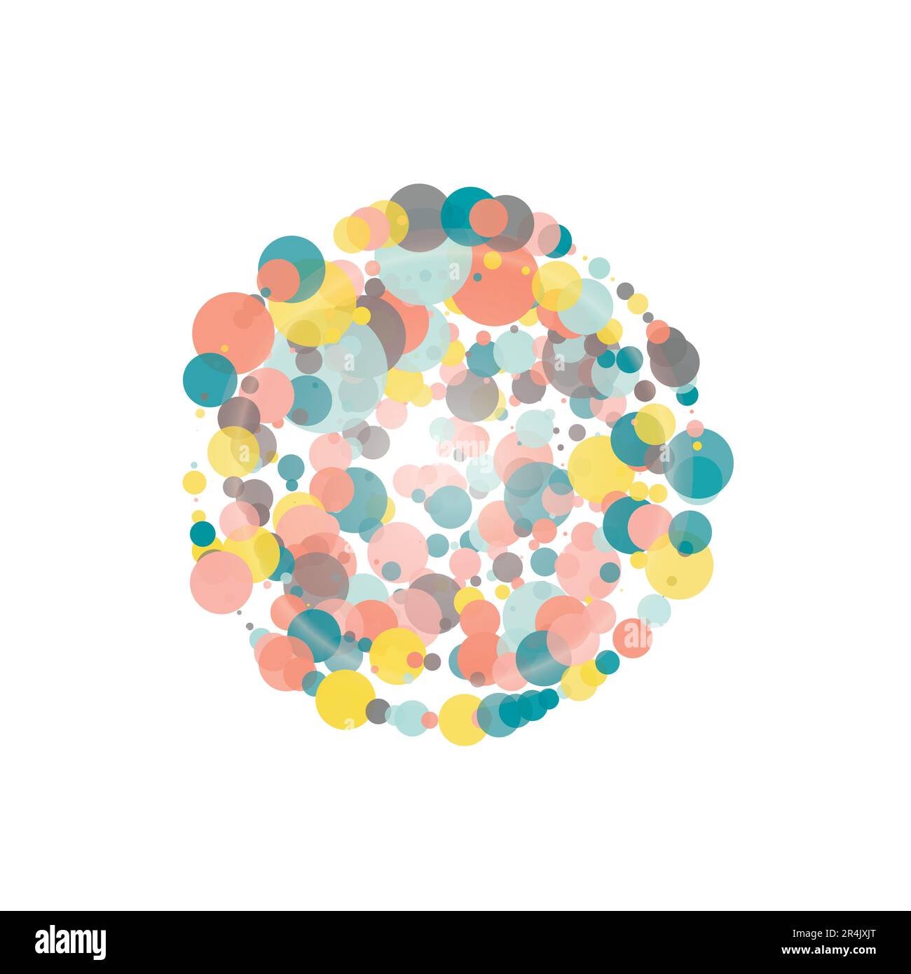 Abstract dotted circle. Vector background. Halftone effect modern ...