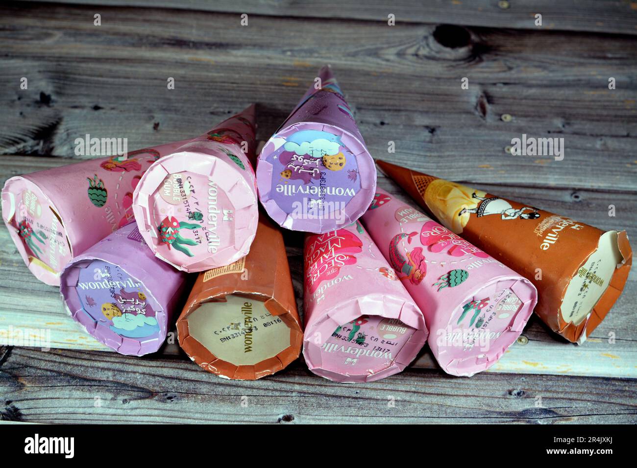 Cairo, Egypt, May 17 2023: Wonderville an Ice cream shop giving magical ...