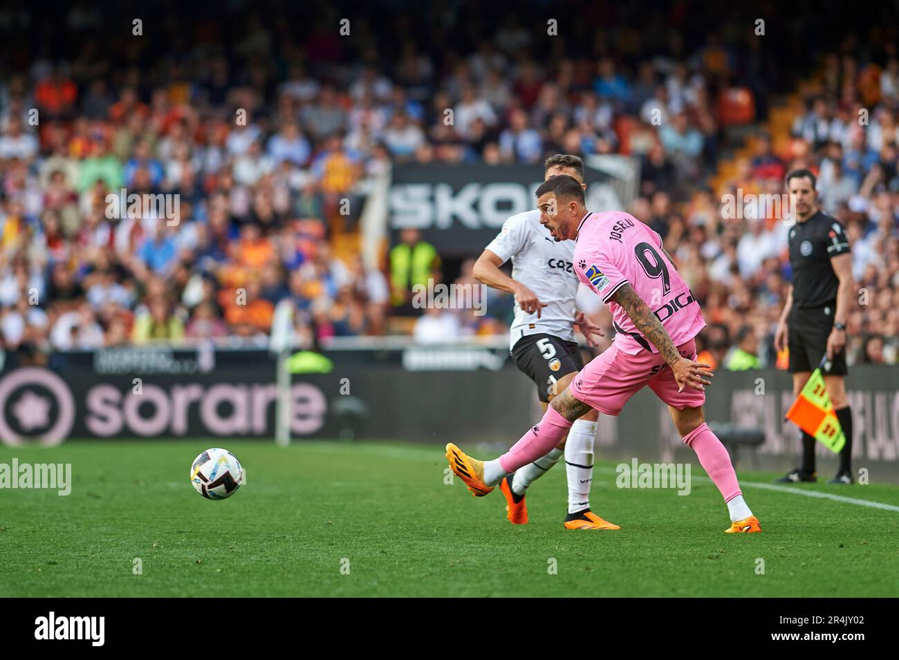Joselu Forward of RCD Espanyol de Barcelona, Gabriel Paulista Defender ...