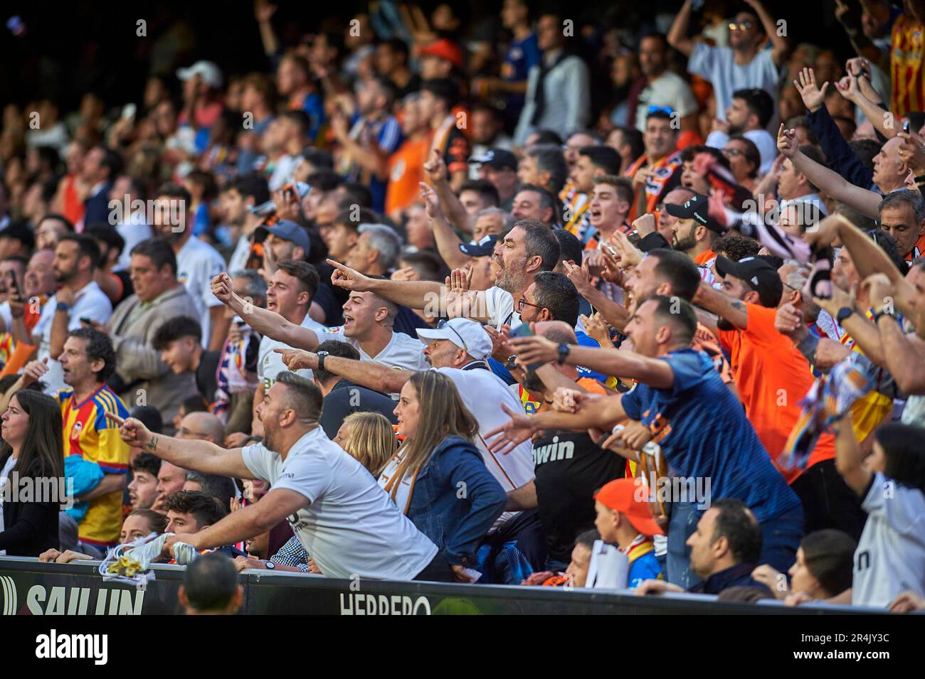 Fans protest seen in action during the La Liga Santander Regular Season ...