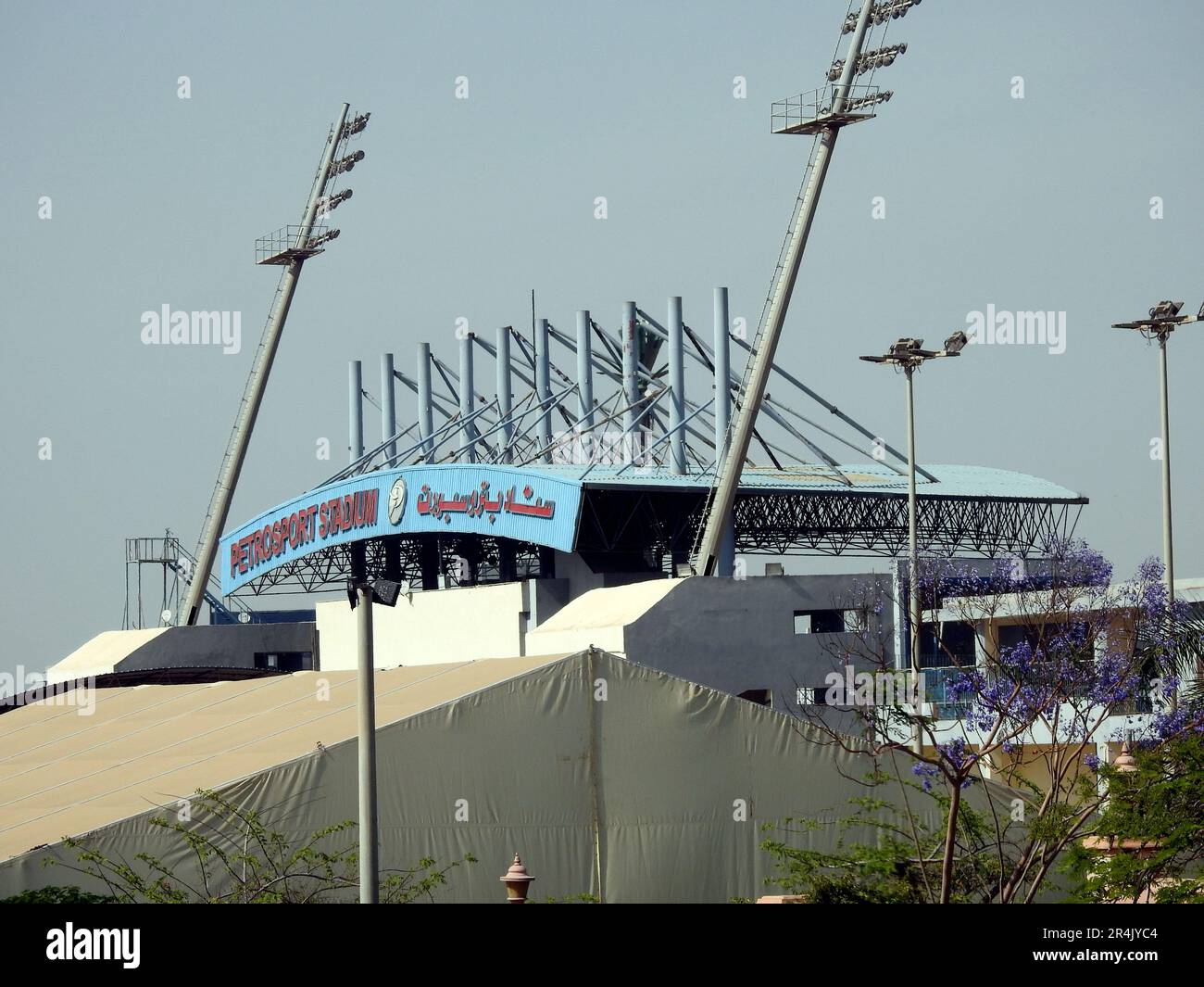 Cairo, Egypt, May 10 2023: Petrosport Stadium multi-use stadium with an ...