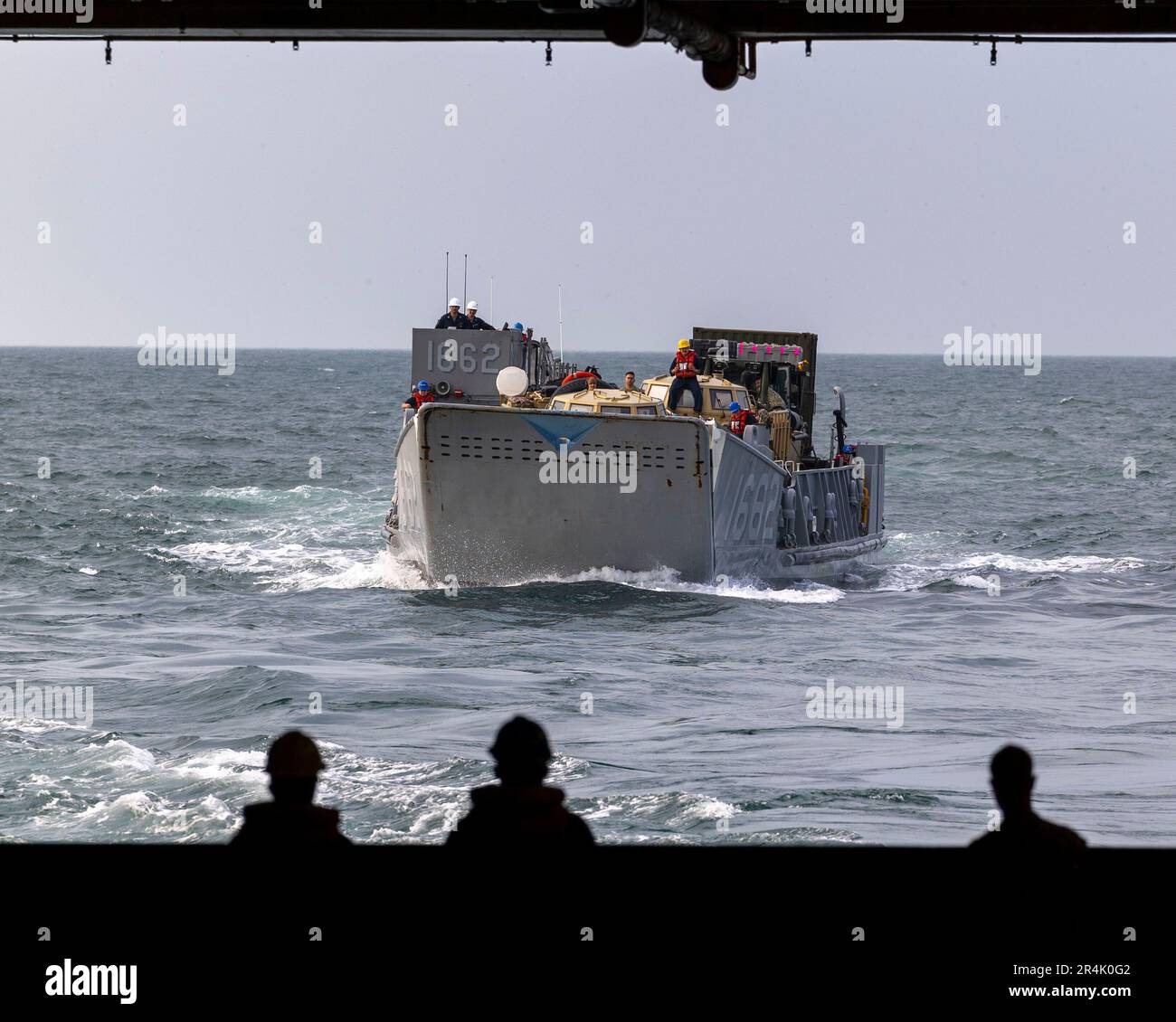 230516-N-VO895-1085 ATLANTIC OCEAN (May 16, 2023) Landing craft utility ...