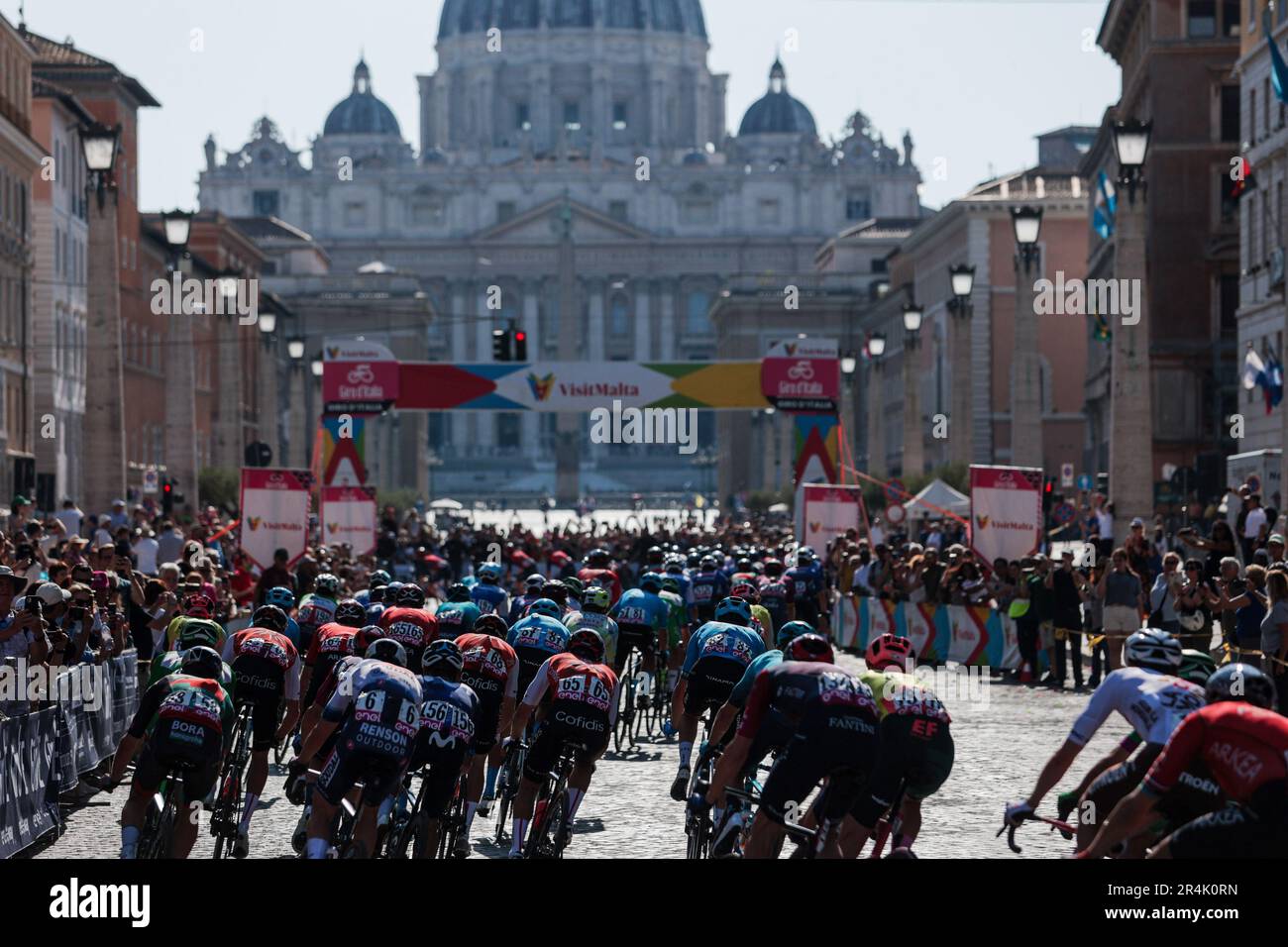 Rome, Italy. 28th May, 2023. group of Giro d'Italia 2023 during 21 ...