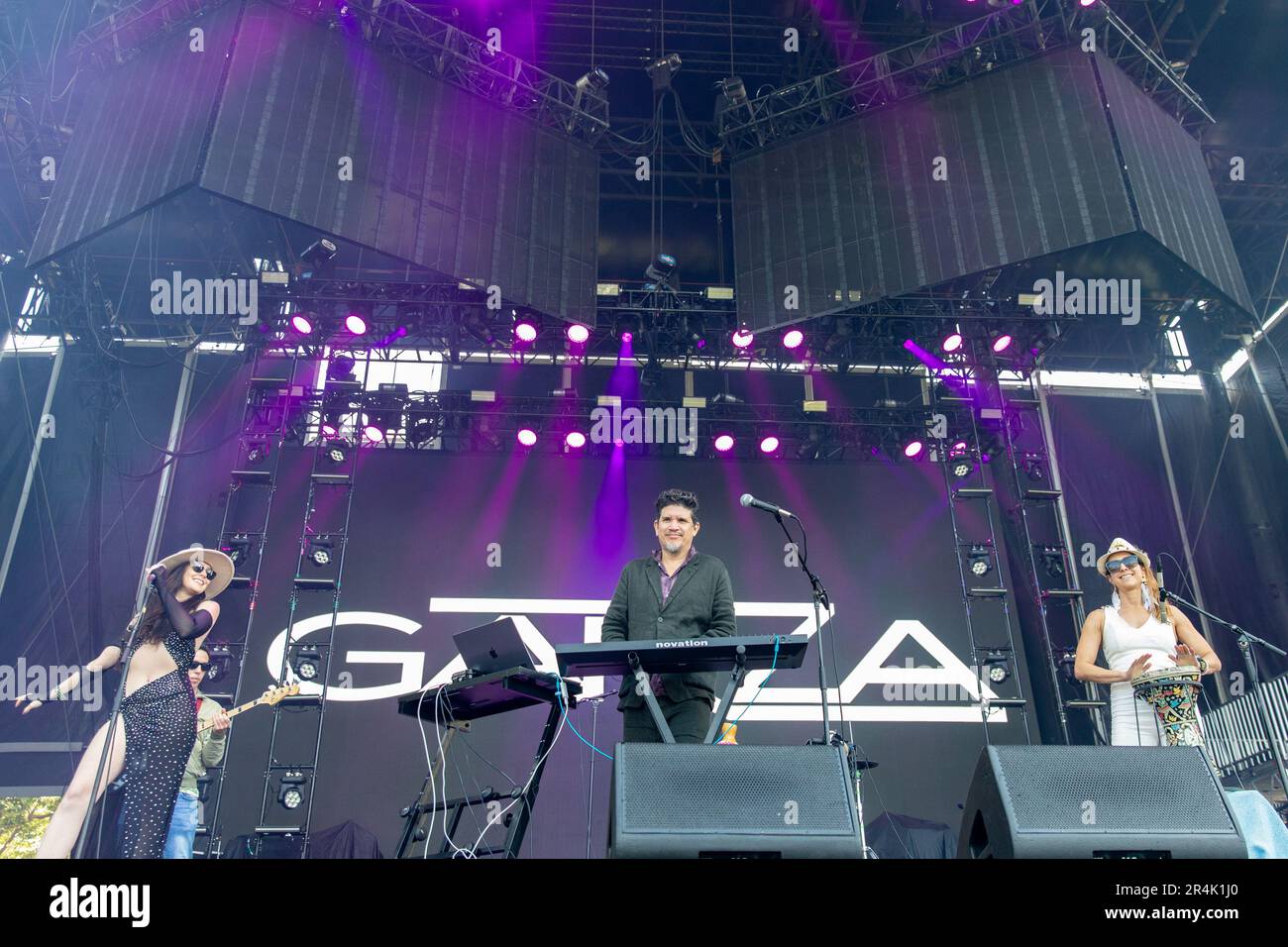 Napa, USA. 27th May, 2023. Singer L'Freaq (Lea Cappelli) and Garza (Rob ...