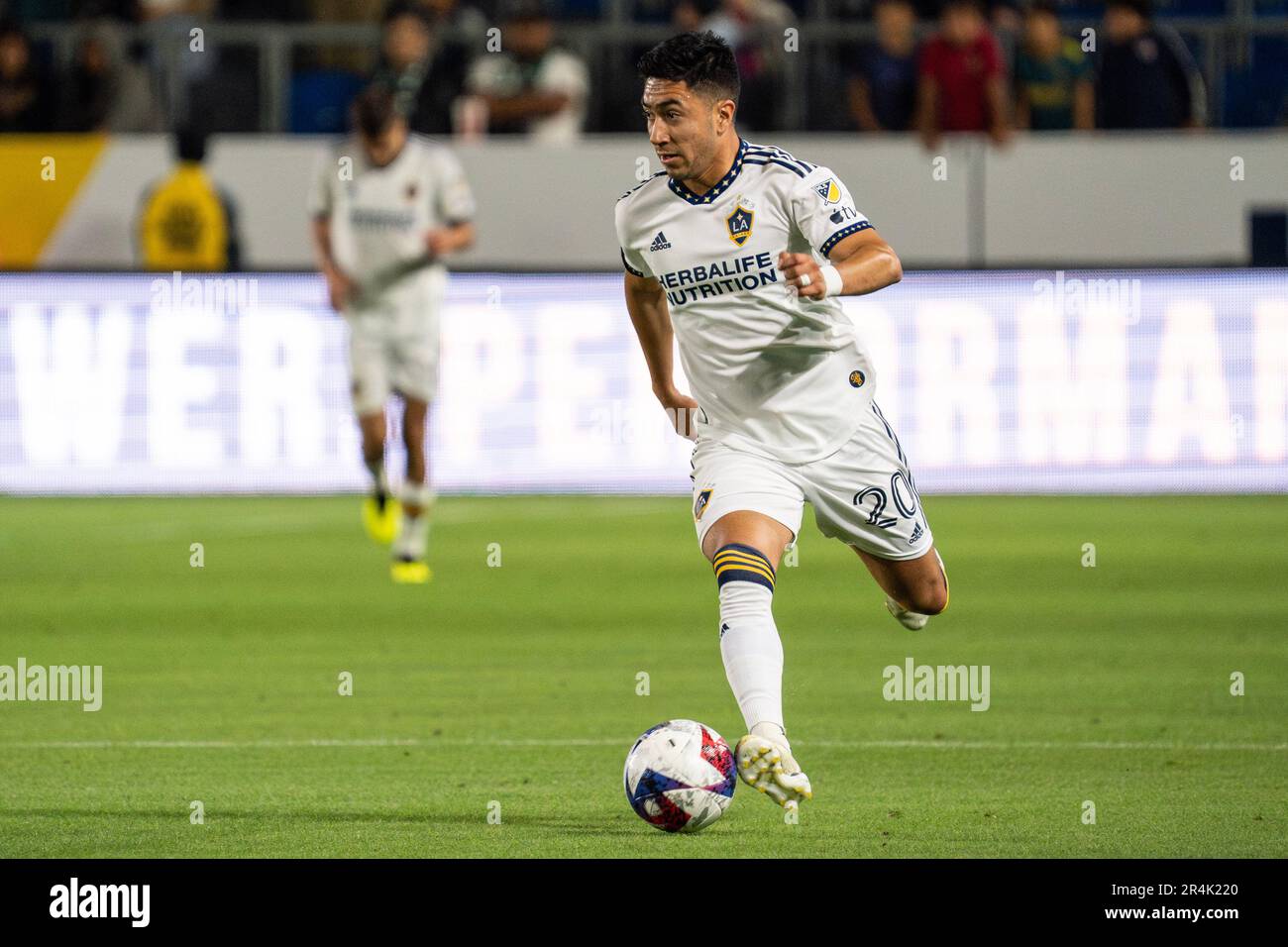 Los Angeles Galaxy midfielder Memo Rodríguez (20) during a MLS match ...