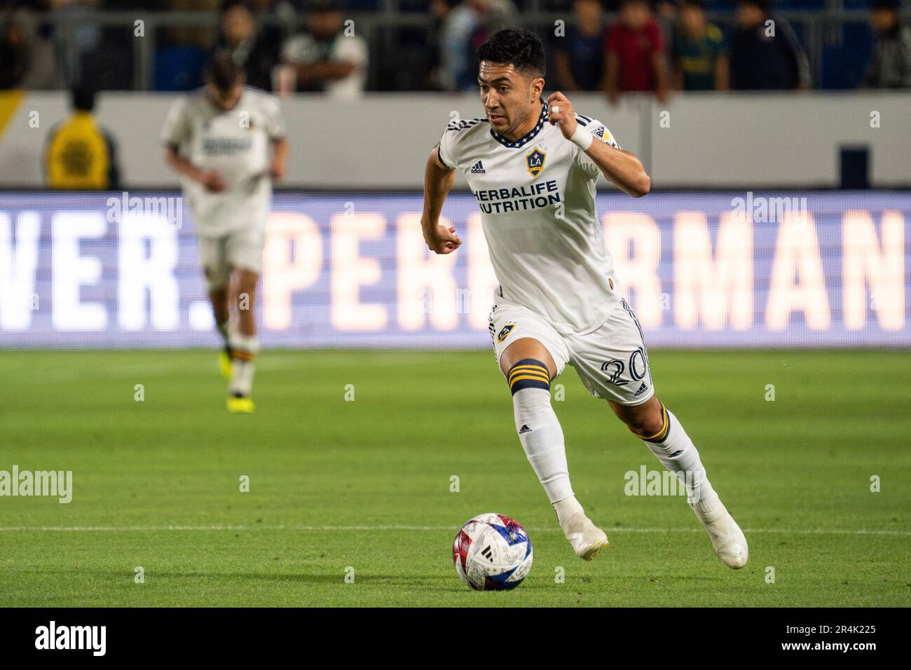Los Angeles Galaxy midfielder Memo Rodríguez (20) during a MLS match ...