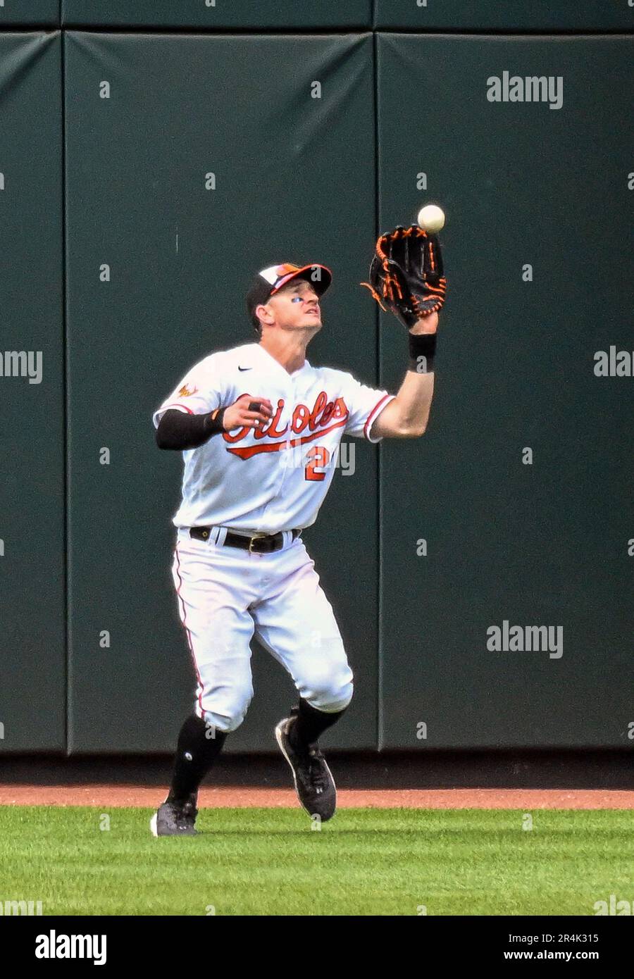 BALTIMORE, MD - May 28: Baltimore Orioles left fielder Austin Hays (21 ...