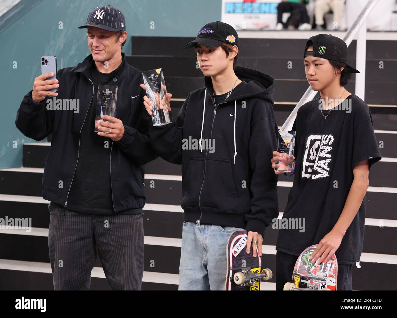 Tokyo, Japan. 28th May, 2023. (L-R) Carlos Ribeiro of Brazil, Yuto ...