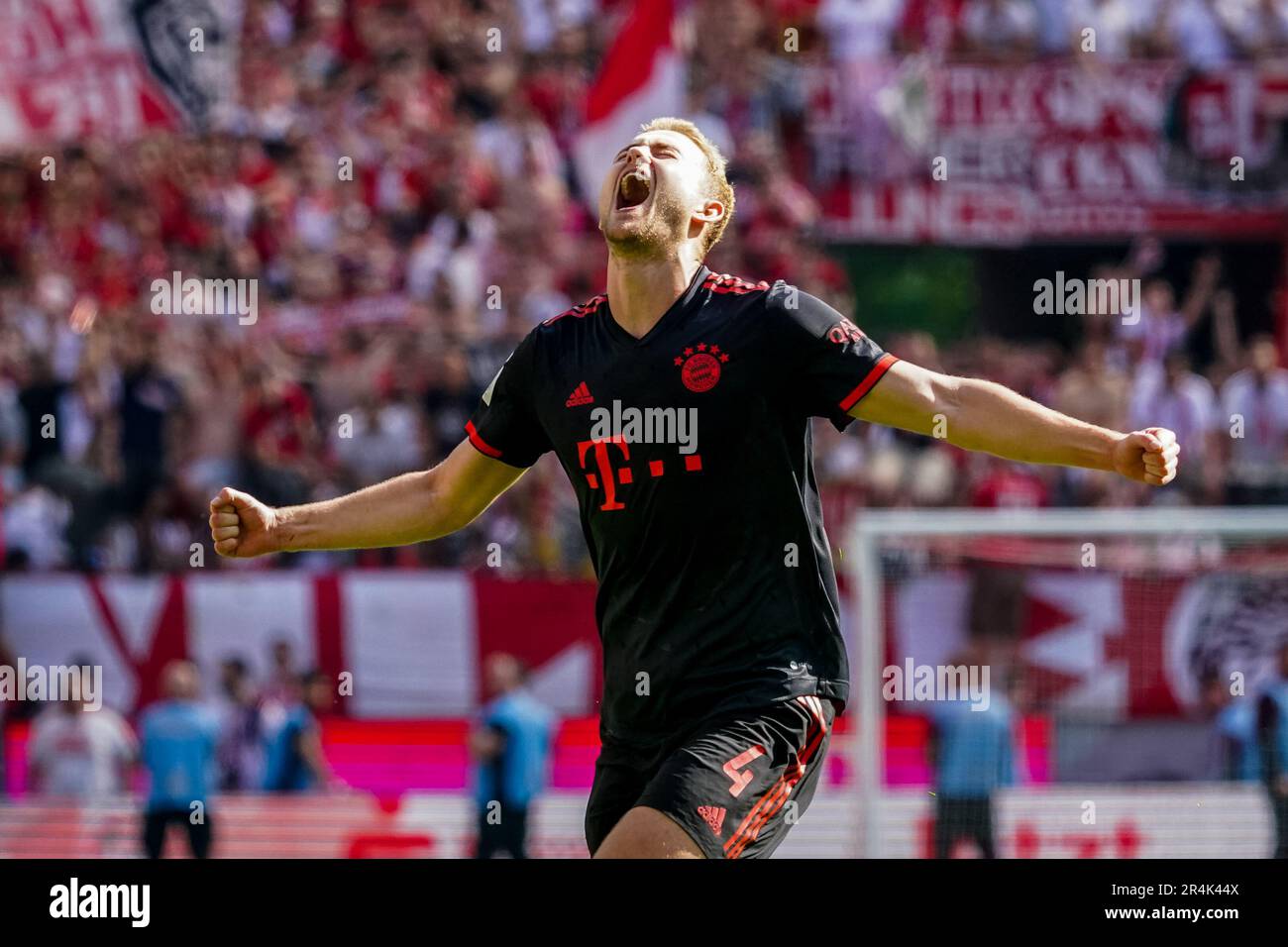 Cologne, Germany. 27th May, 2023. COLOGNE, GERMANY - MAY 27: Matthijs de Ligt of FC Bayern ...
