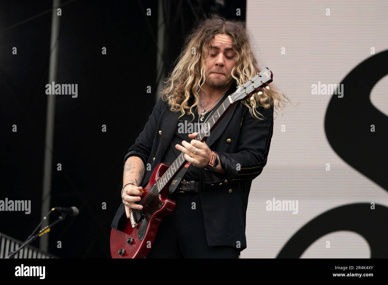 Adam Slack of The Struts performs on day three of the BottleRock Napa ...