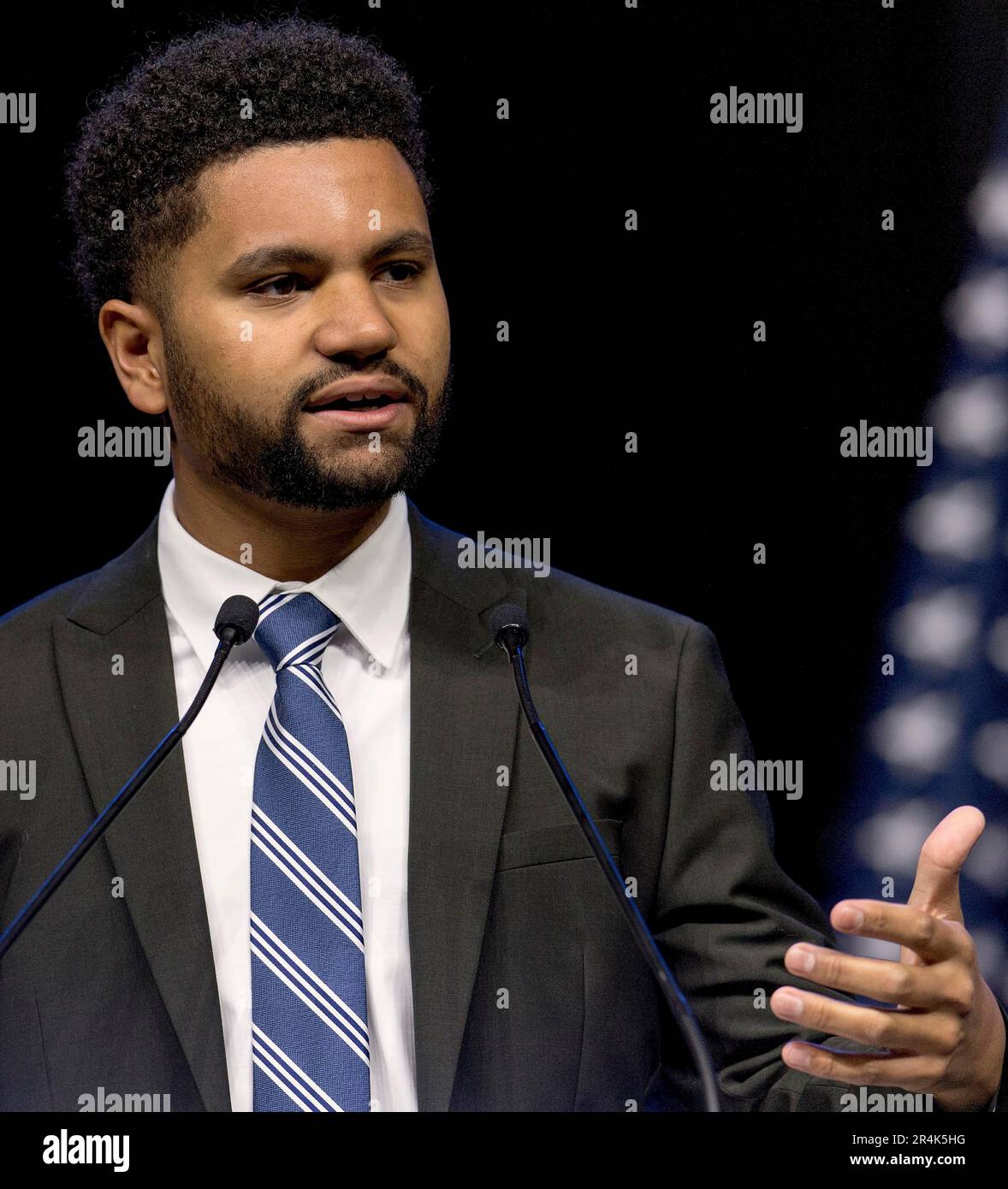 Los Angeles, California, USA. 27th May, 2023. Congressman MAXWELL FROST ...