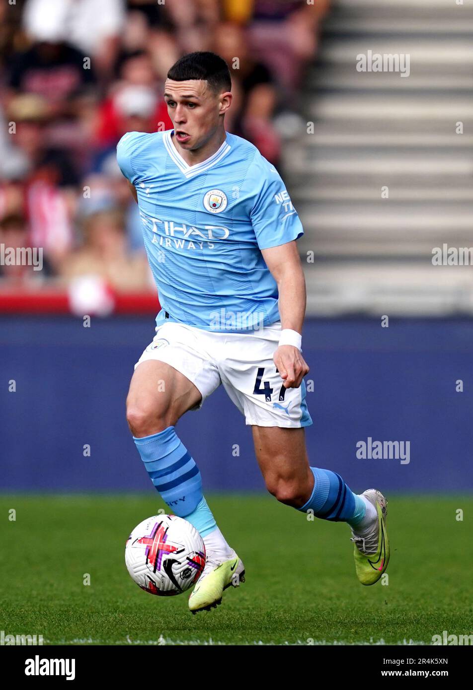 Manchester City's Phil Foden during the Premier League match at the ...