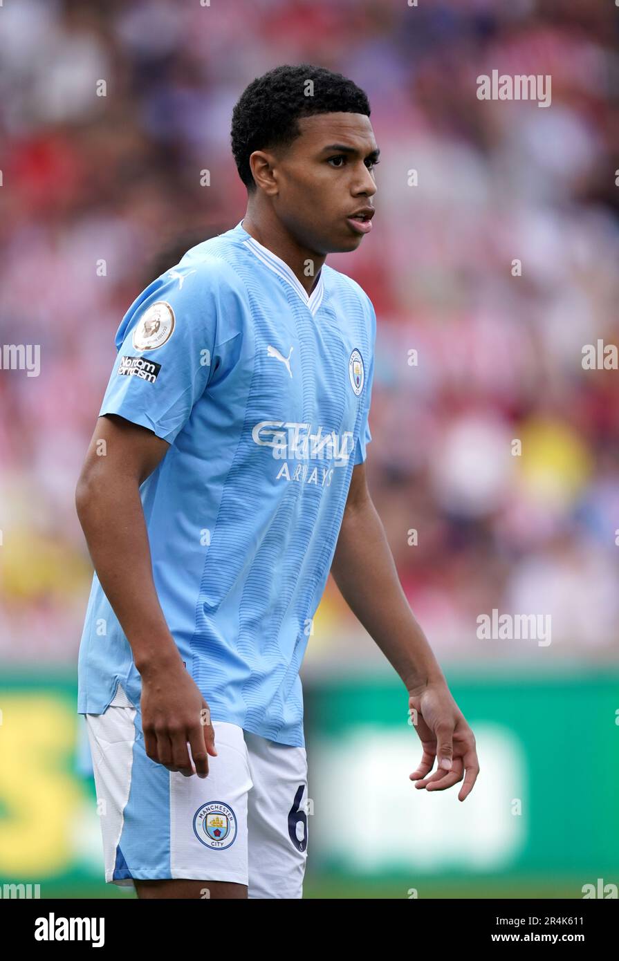 Manchester City’s Shea Charles during the Premier League match at the ...
