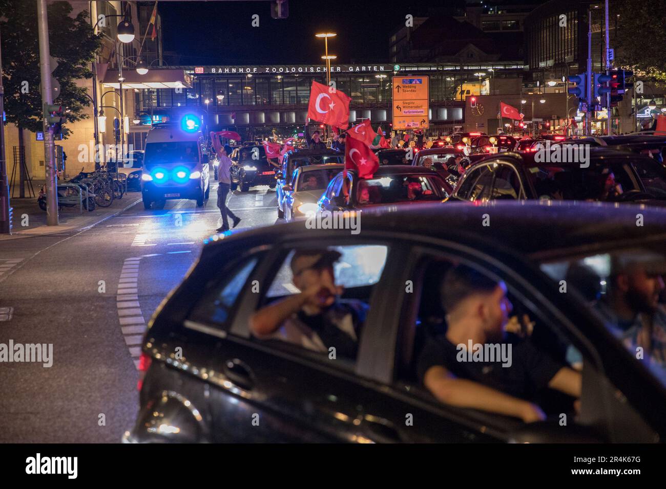 On May 28, 2023, Turkish people in Germany celebrated as Recep Tayyip ...