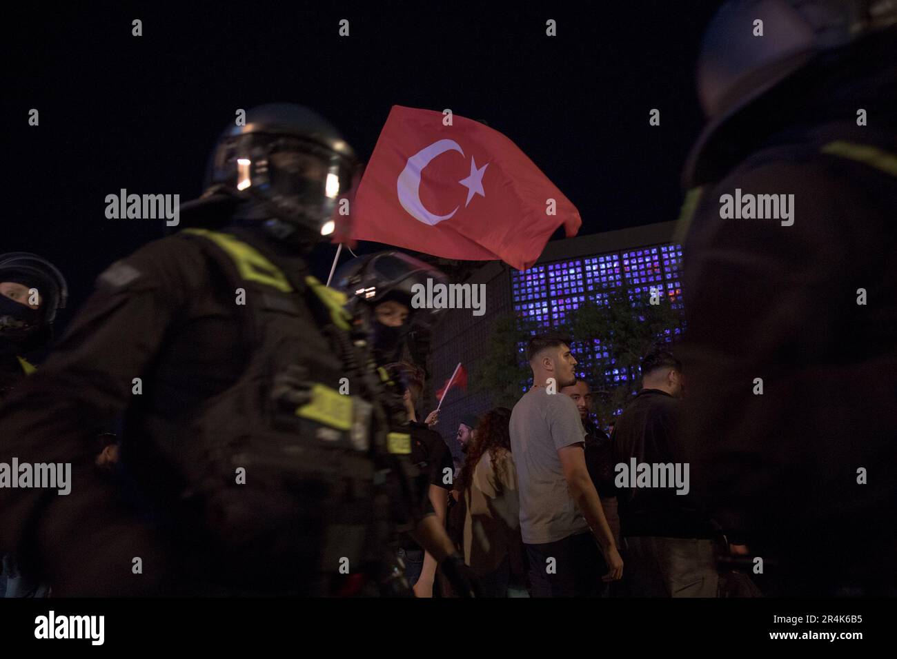 On May 28, 2023, Turkish people in Germany celebrated as Recep Tayyip ...