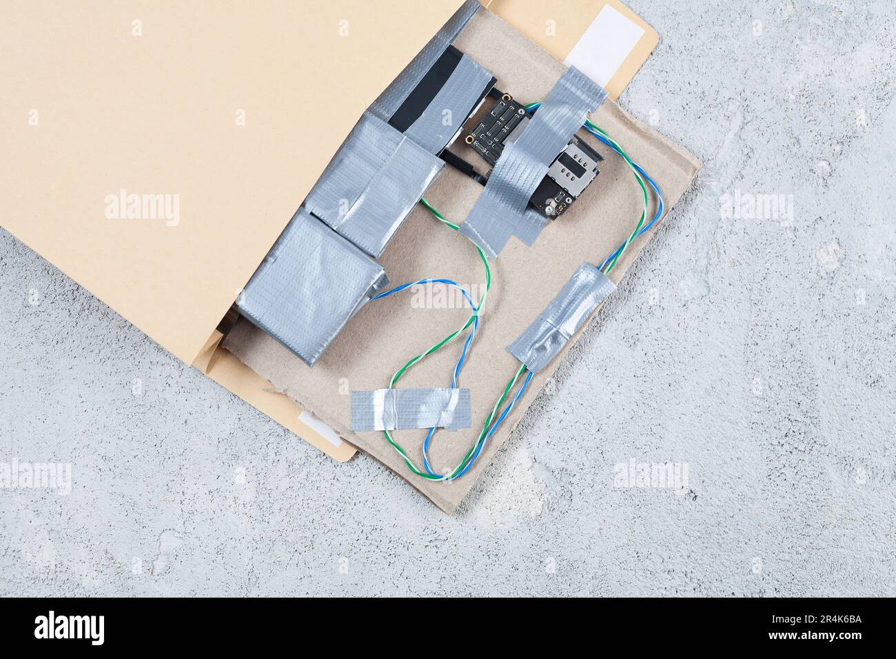 Mail bomb IED - Improvised Explosive Device with c4 and cell phone ...