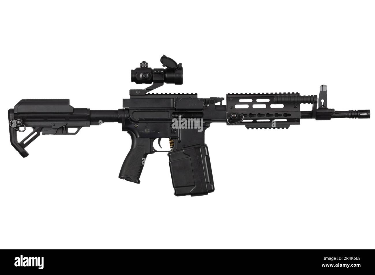 Machinegun from carbine with belt-fed upper receiver that convert AR-15 ...