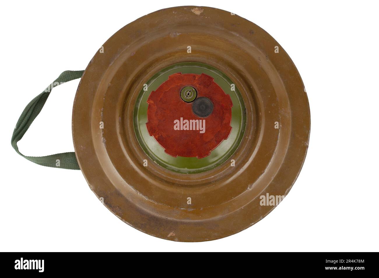 TM-62M Soviet anti-tank mine isolated on white background Stock Photo ...