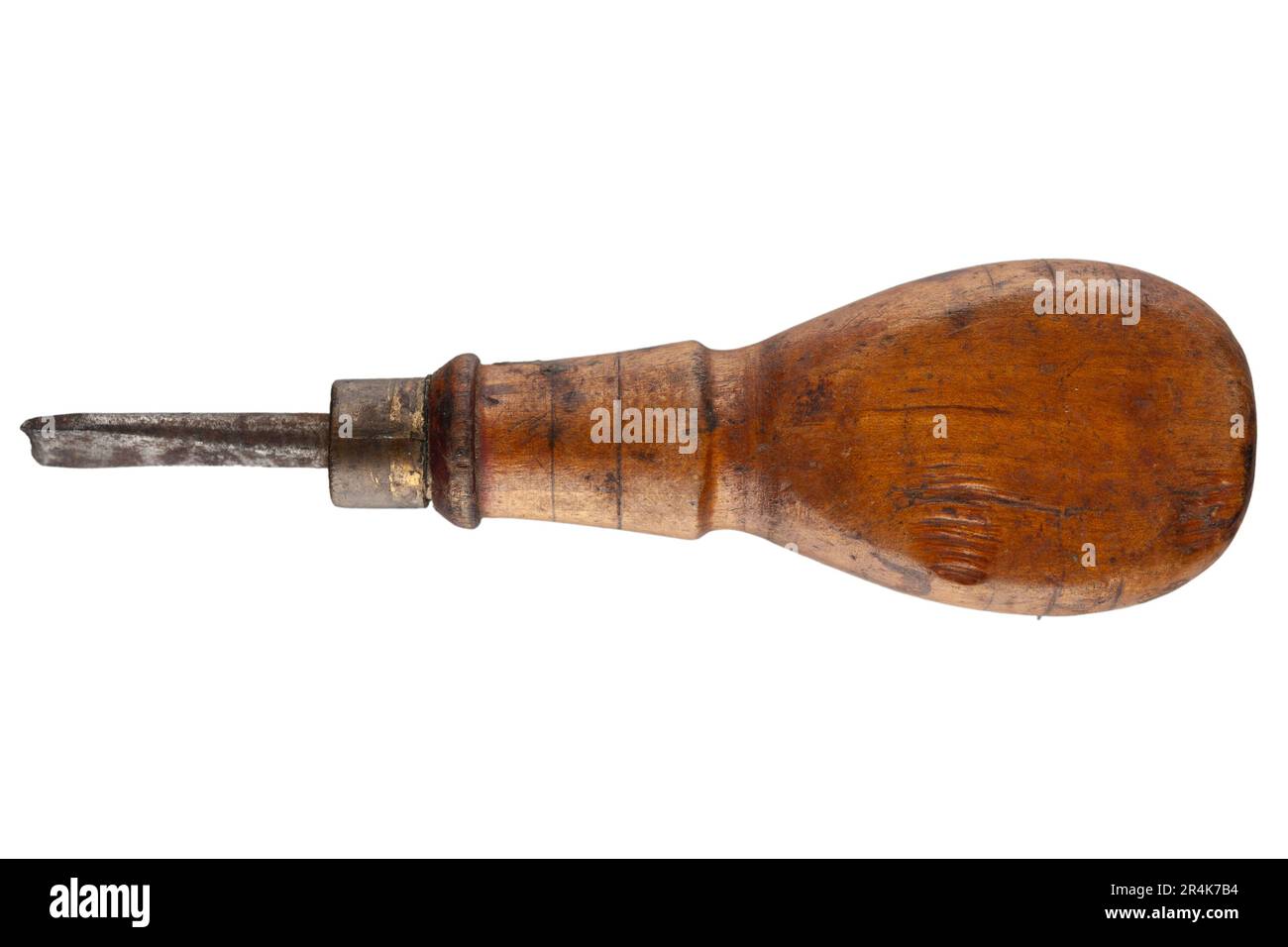 Old vintage retro rusty screwdriver isolated on white background Stock ...