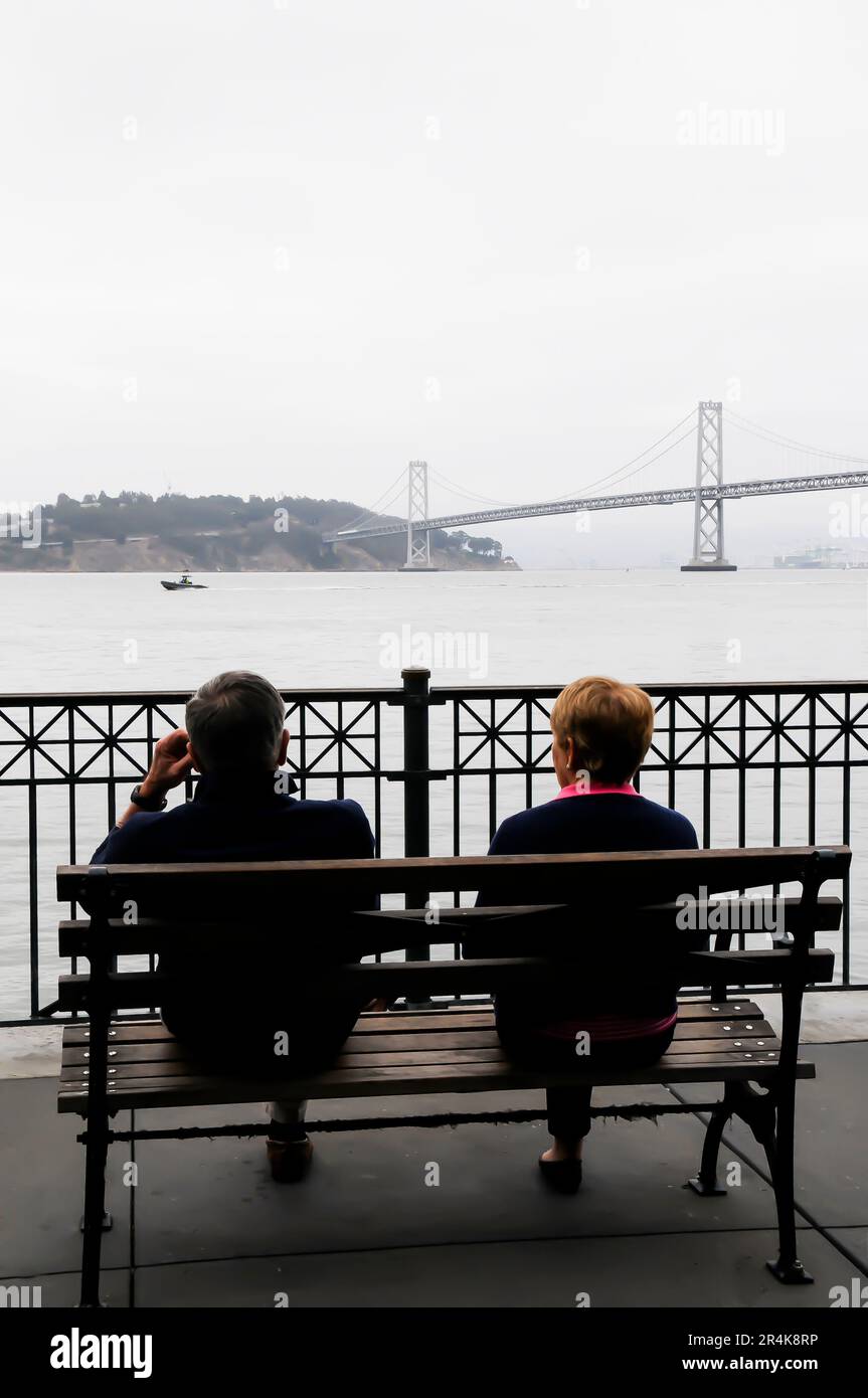 Bench looking onto view hi-res stock photography and images - Alamy