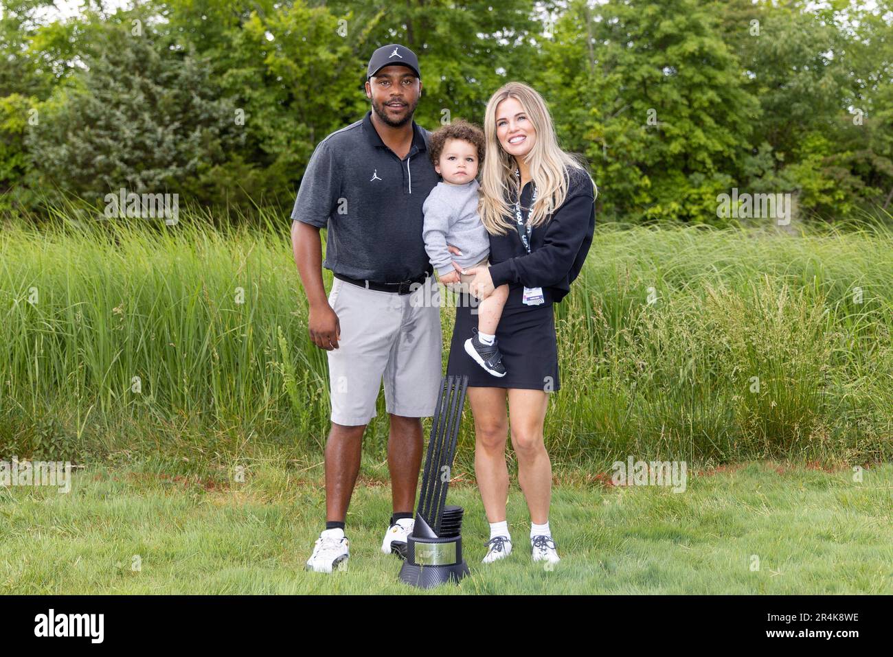 Individual champion Harold Varner III of RangeGoats GC celebrates ...
