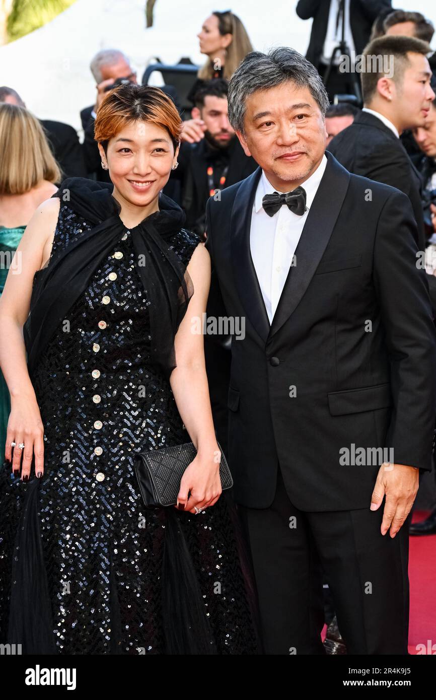 Sakura Ando, Hirokazu Kore-Eda 76th Cannes Film Festival Red carpet of ...