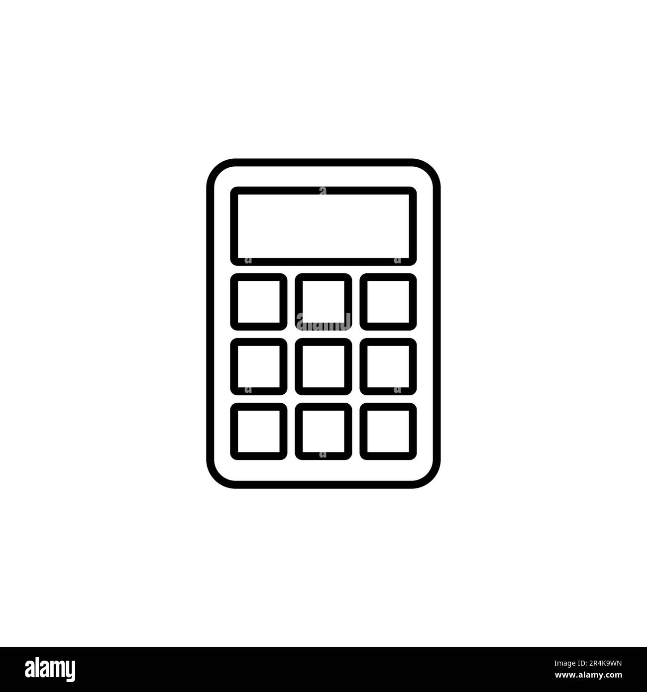 Calculator icon vector. Accounting calculator icon. calculator vector ...
