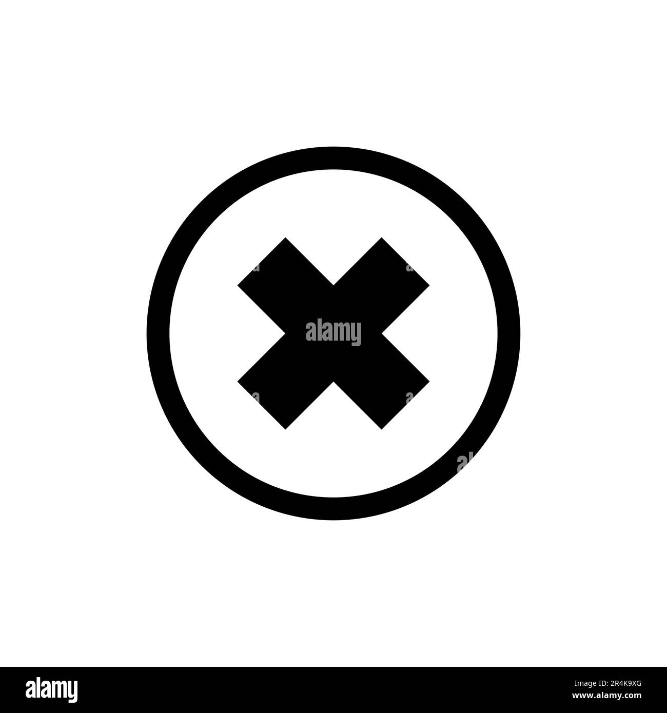 Close vector icon. Delete icon vector. cross sign Stock Vector Image ...