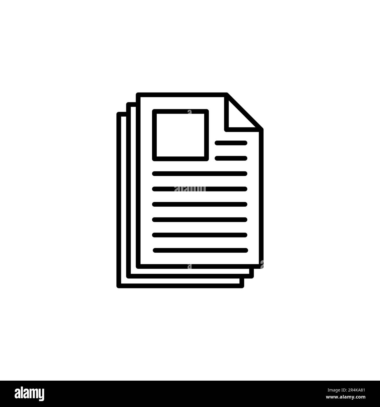 Newspaper icon vector. news paper vector sign Stock Vector Image & Art ...