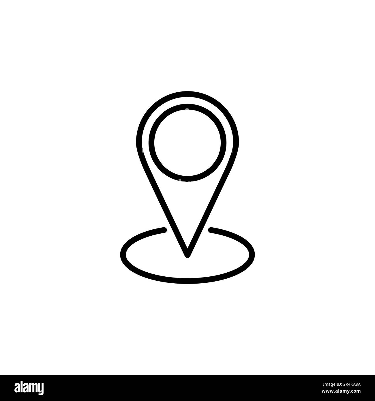Pin icon vector. Location icon vector. destination icon. map pin Stock ...