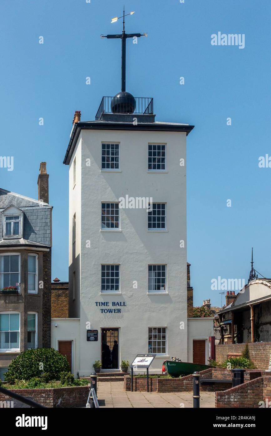 Time Ball Tower,Seafront,Deal,Kent,England Stock Photo - Alamy
